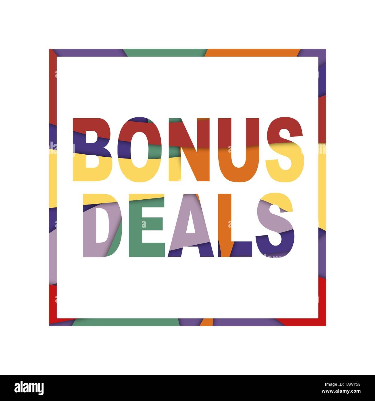 Bonus Deals sale poster. Commercial discount event background. Black ...