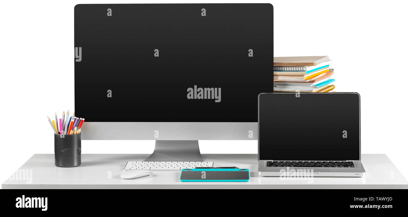 Business Technologies. Workplace Stock Photo - Alamy