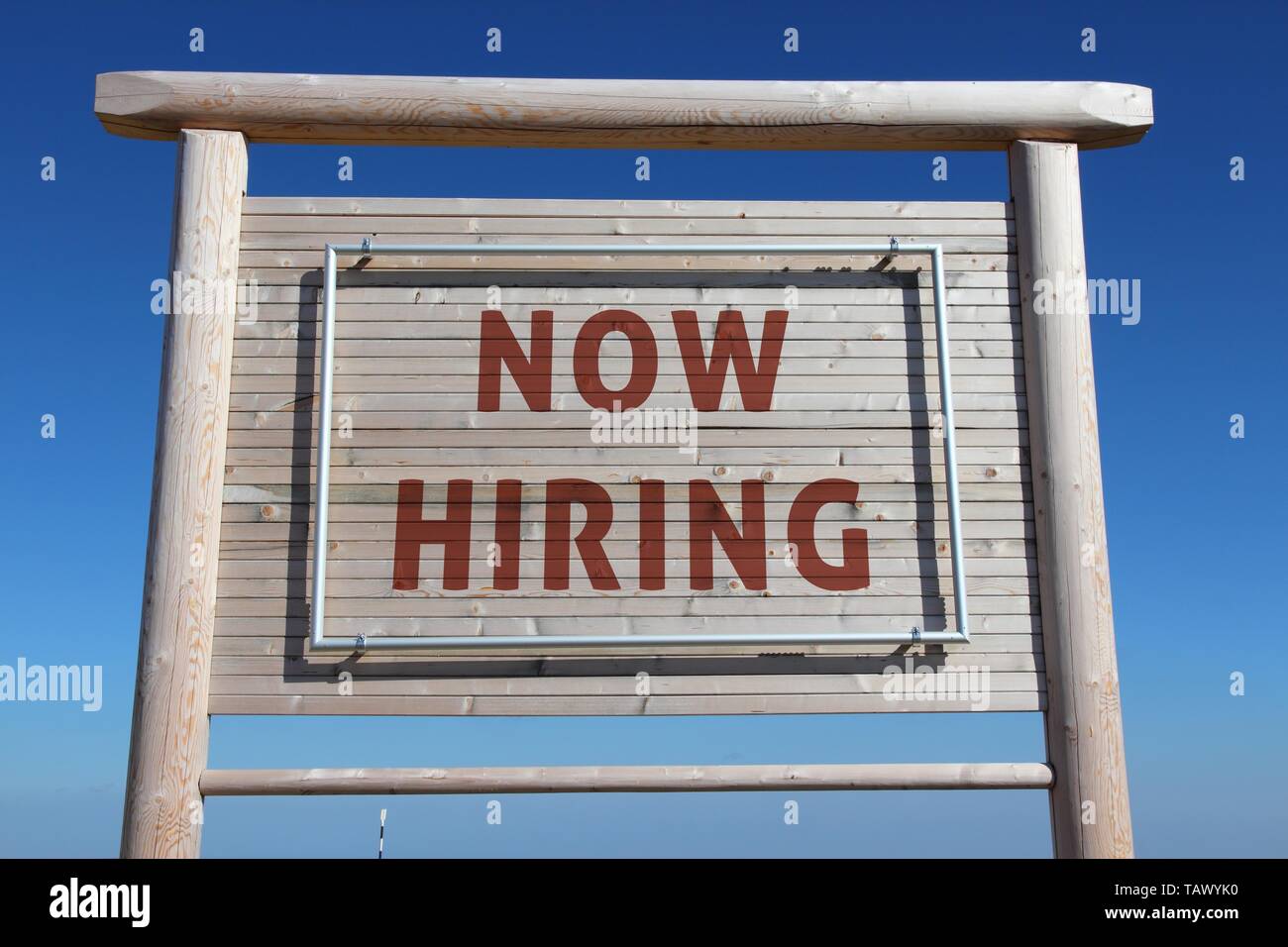 Now hiring ad hi-res stock photography and images - Alamy