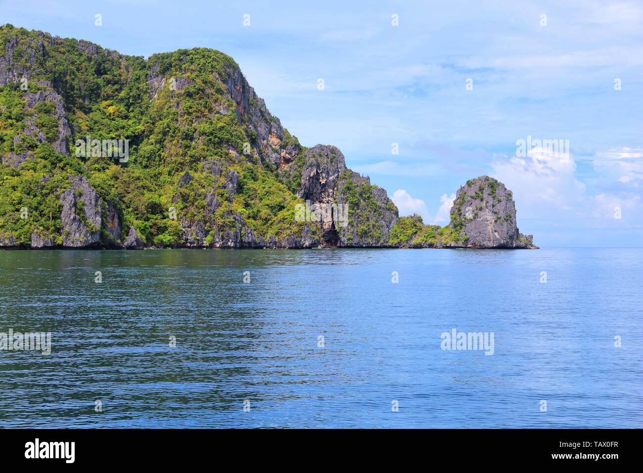 Philippines nature - Palawan island hopping tour scenic sea view Stock ...