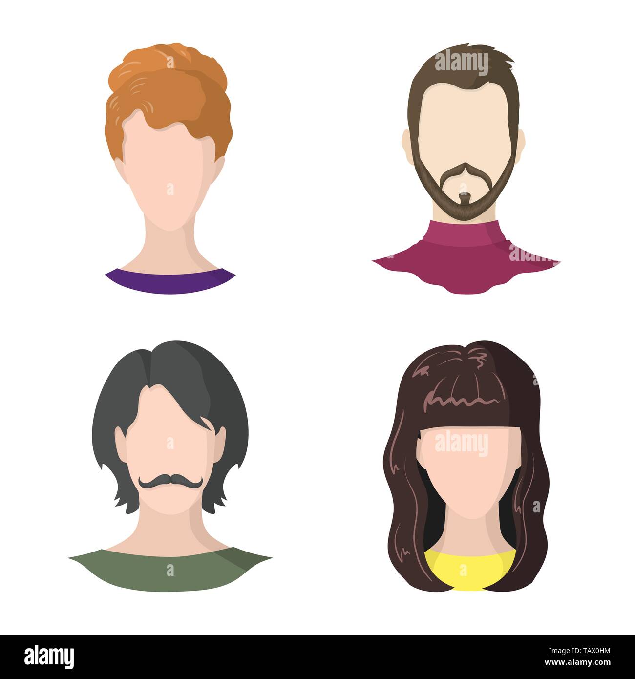 Isolated object of avatar and dummy sign. Set of avatar and figure ...