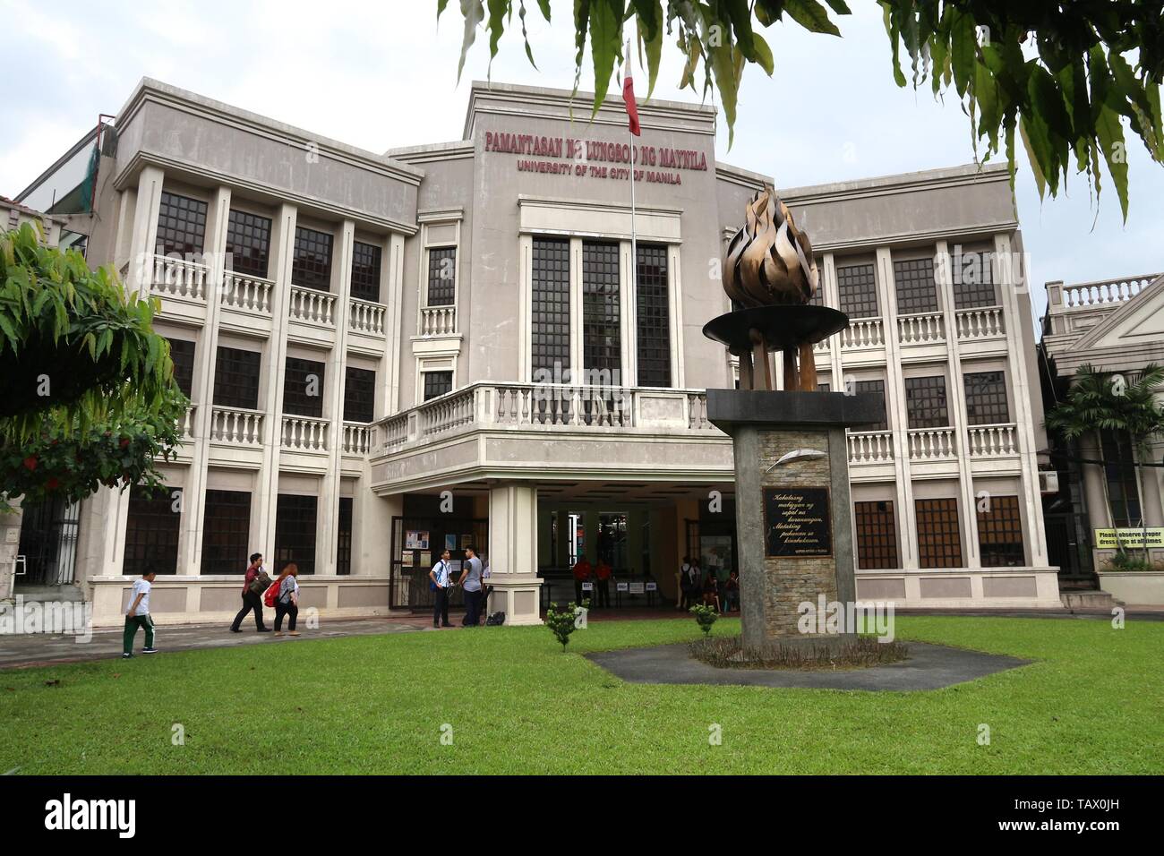 MANILA, PHILIPPINES - NOVEMBER 24, 2017: People visit University of the ... MANILA, PHILIPPINES - NOVEMBER 24, 2017: People visit University of the ...
