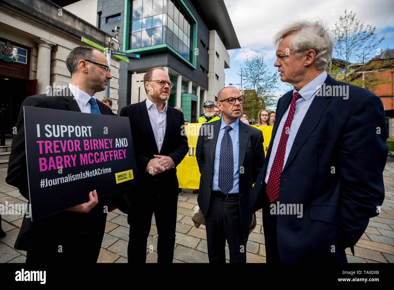 Stands outside belfast crown court hi-res stock photography and images ...