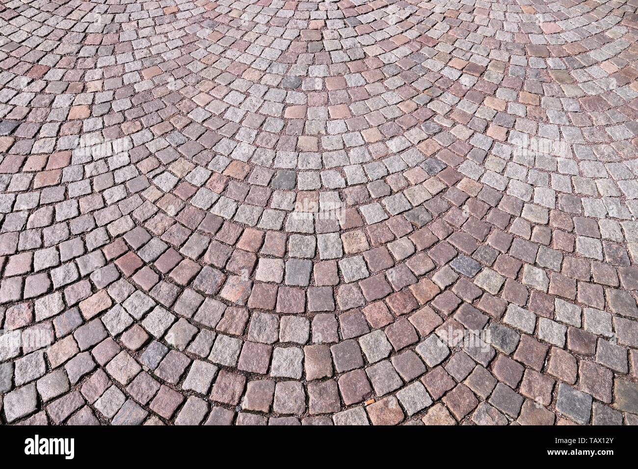 Stone paving background - granite cobblestone pattern in Gothenburg ...