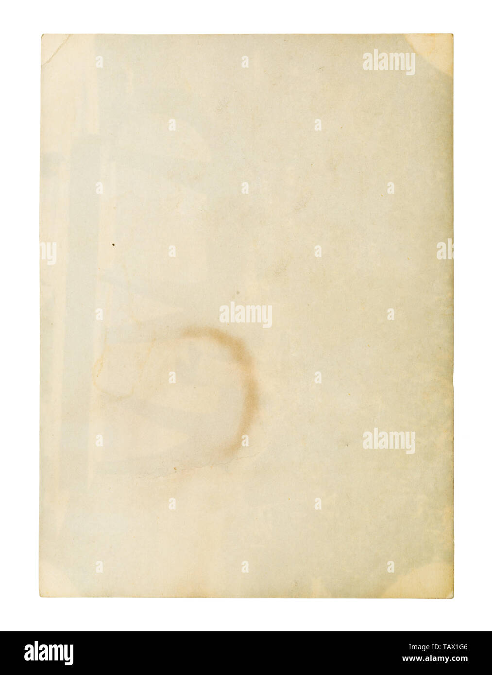 Old paper on white background Stock Photo - Alamy