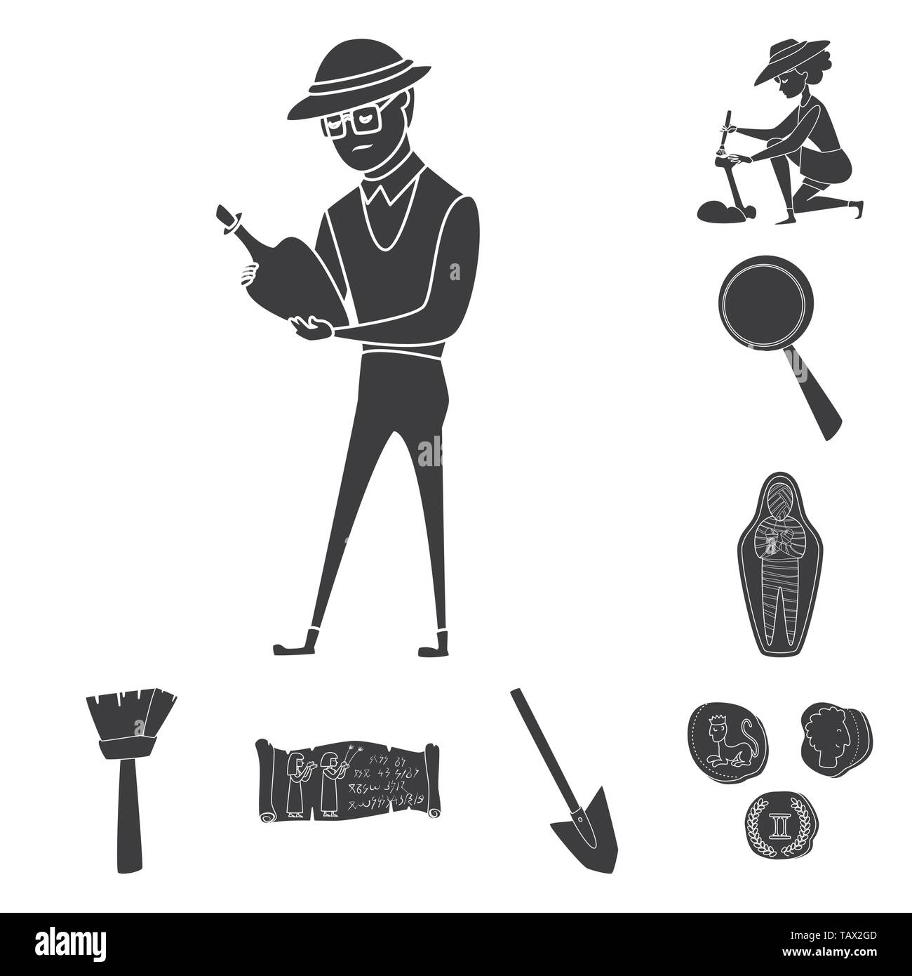 Isolated object of museum and attributes logo. Collection of museum and ...