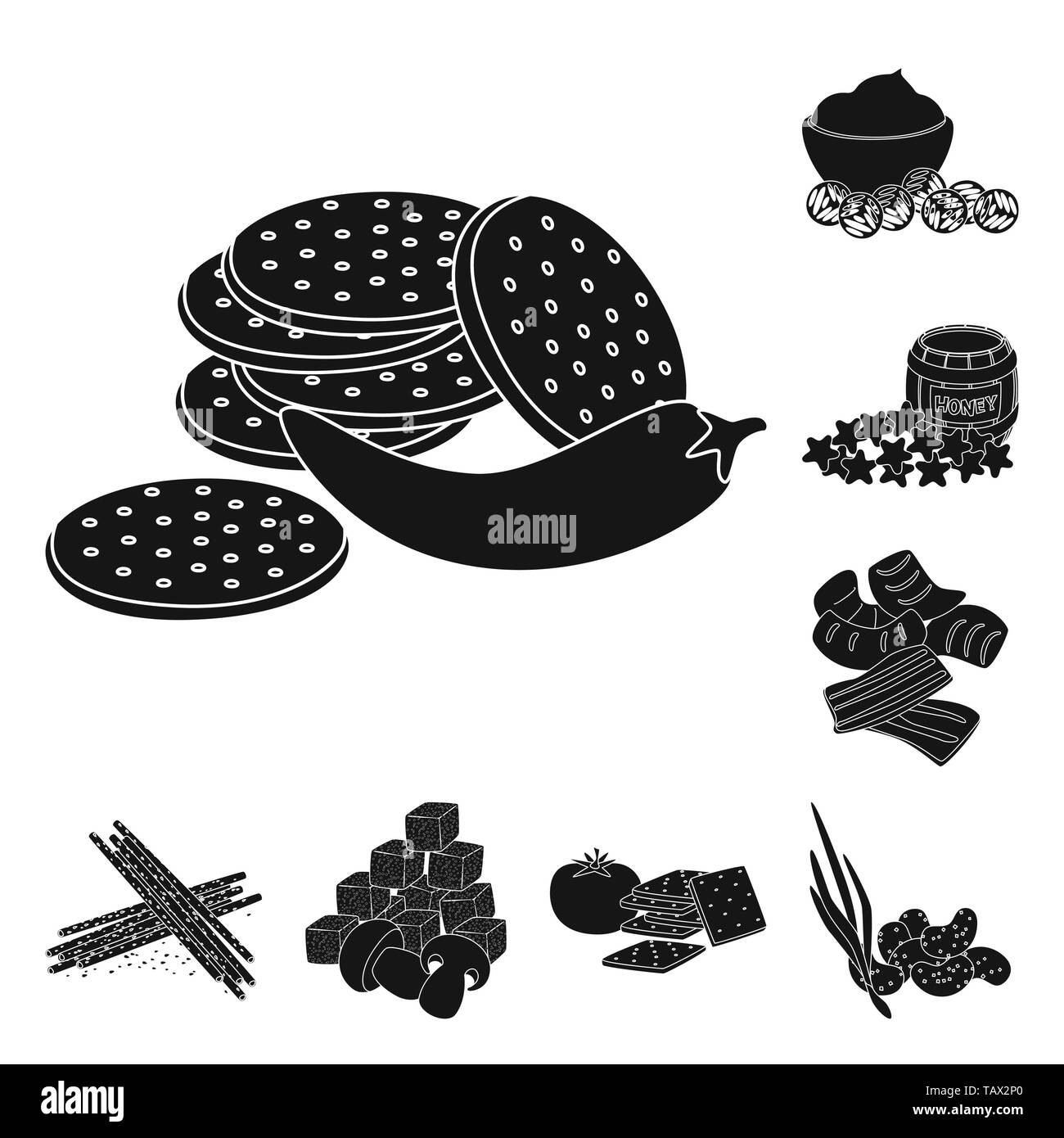 Vector design of ingredient and organic sign. Set of ingredient and ...