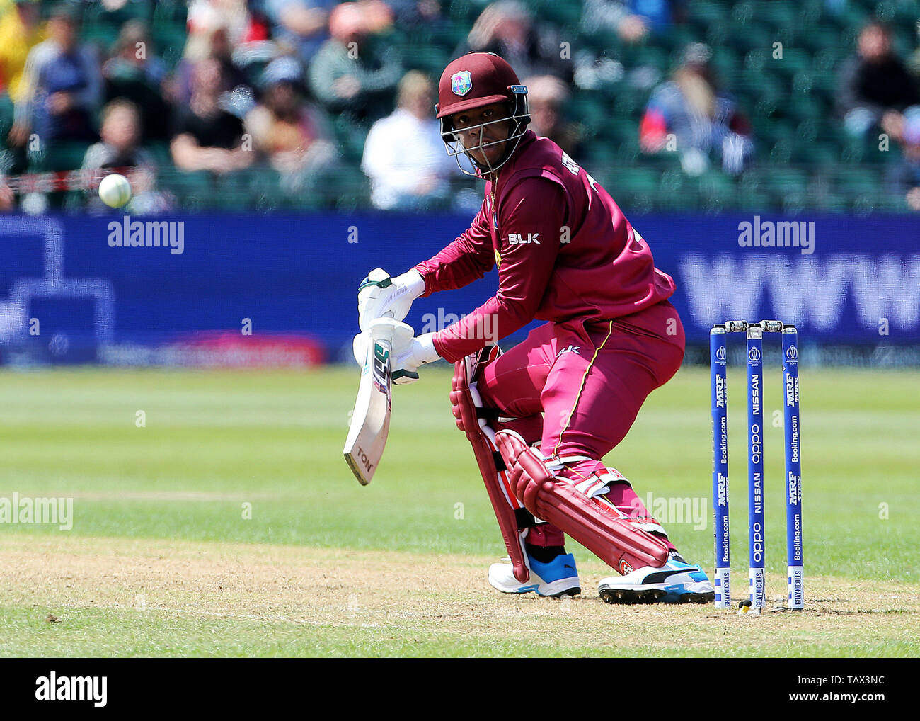 West Indies' Shimron Hetmyer in batting action during the ICC Cricket ...