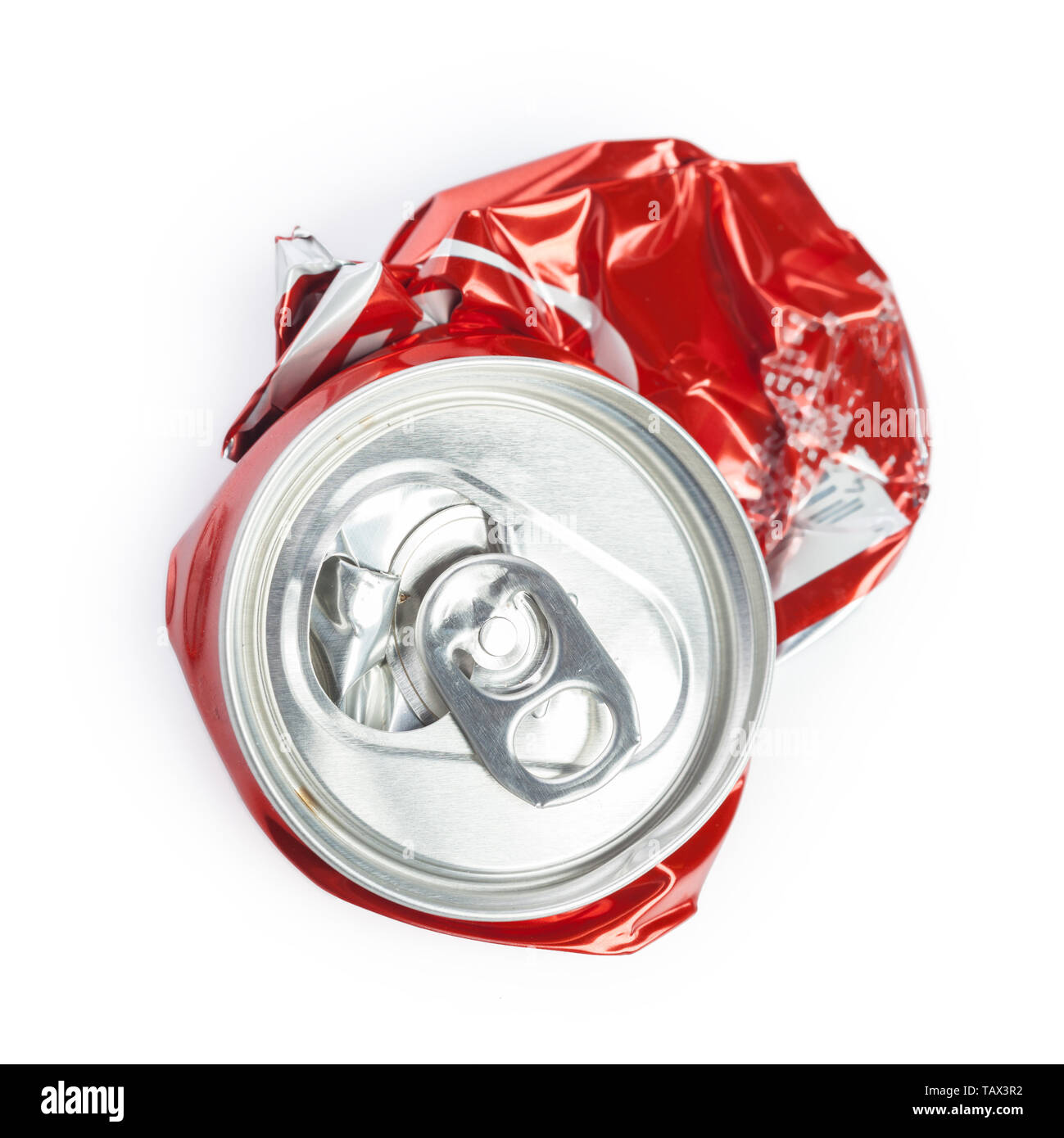 Compressed cans isolated on a white background Stock Photo - Alamy