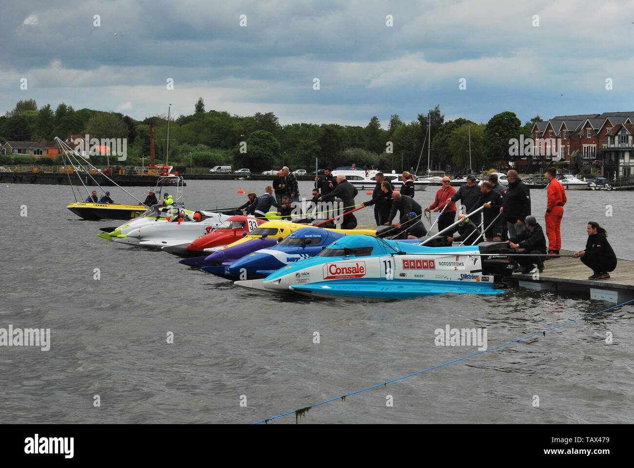 Powerboat Racing - Oulton Broad - Formula Grand Prix - Race Start Stock ...