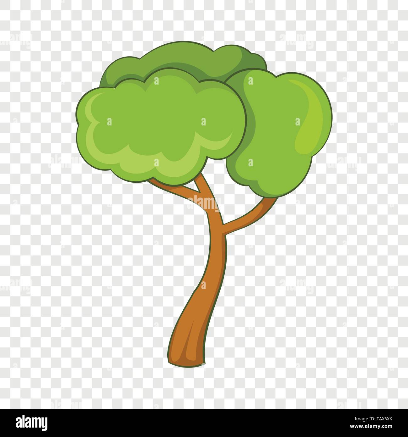 Deciduous tree icon, cartoon style Stock Vector Image & Art - Alamy