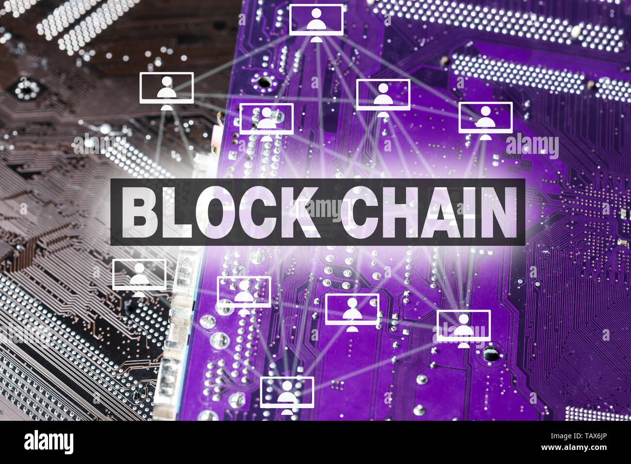 block chain concept Stock Photo - Alamy