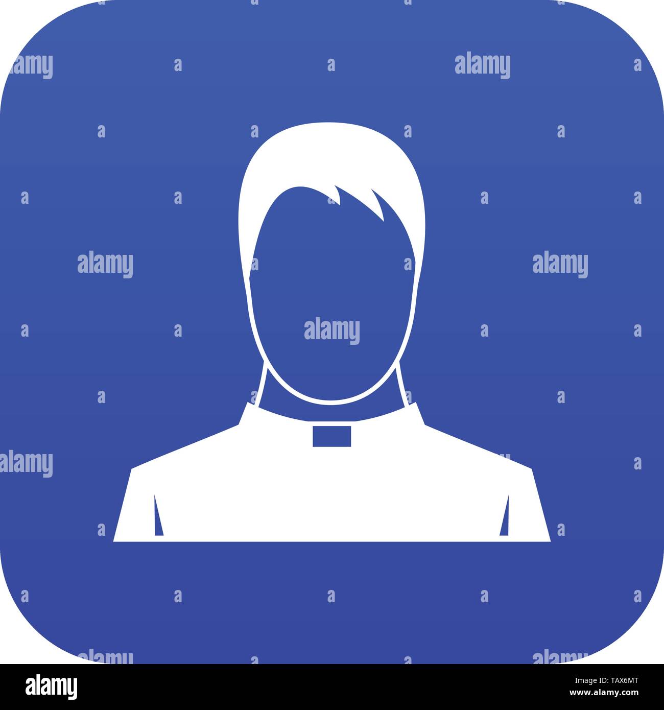 Priest icon digital blue Stock Vector Image & Art - Alamy