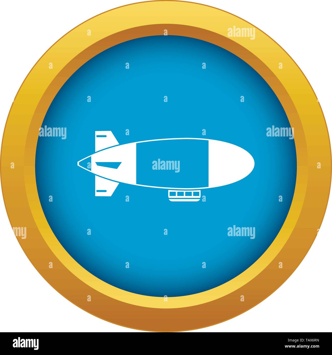 Aerostat airship icon blue vector isolated Stock Vector Image & Art - Alamy
