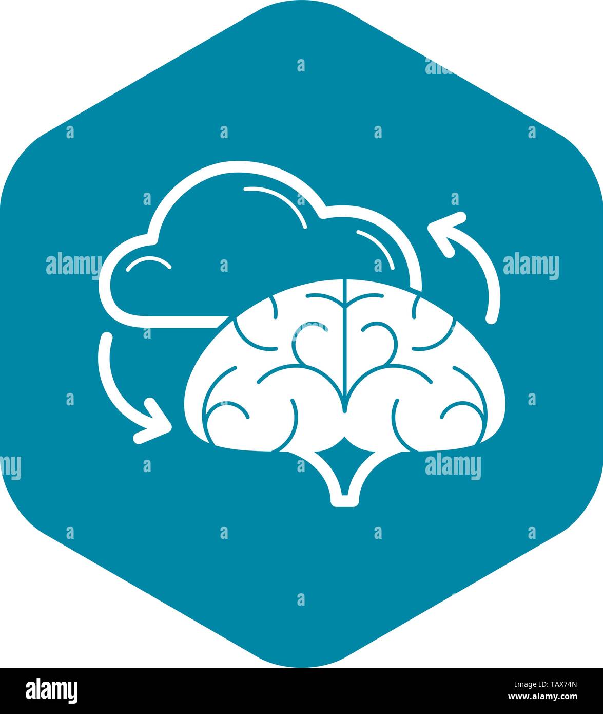Brain cloud idea icon, simple style Stock Vector Image & Art - Alamy