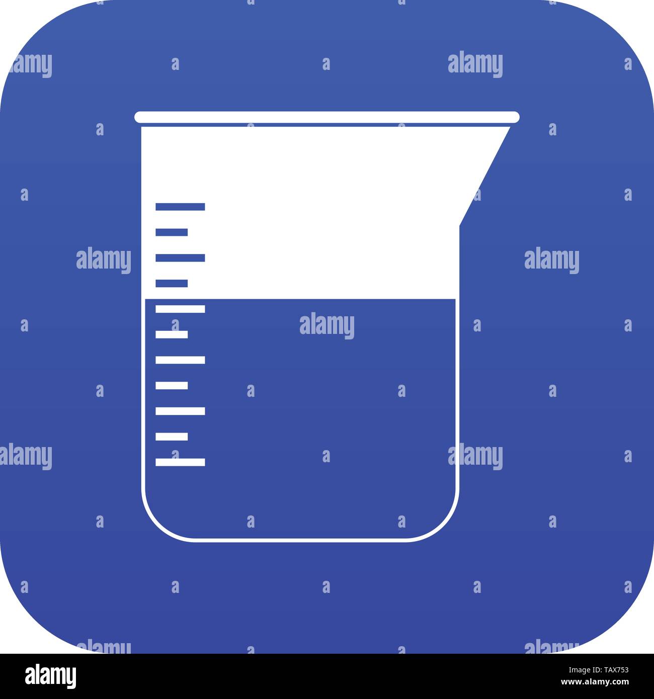 Measuring cup icon digital blue Stock Vector Image & Art - Alamy
