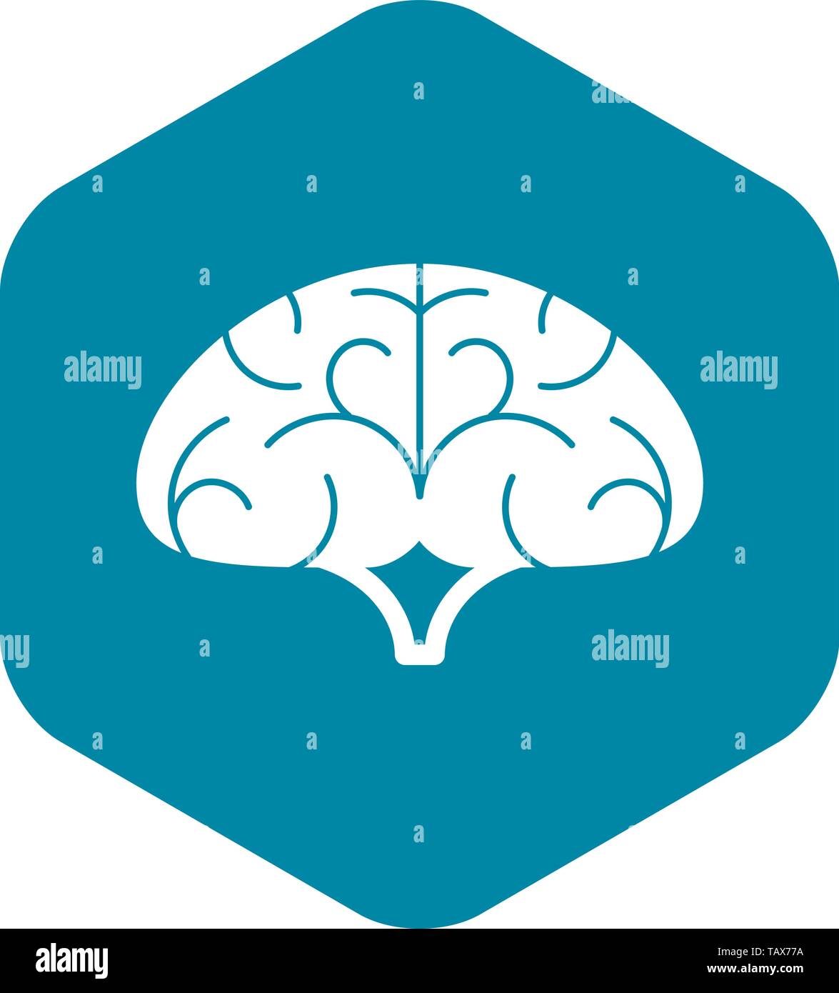 Brain icon, simple style Stock Vector Image & Art - Alamy