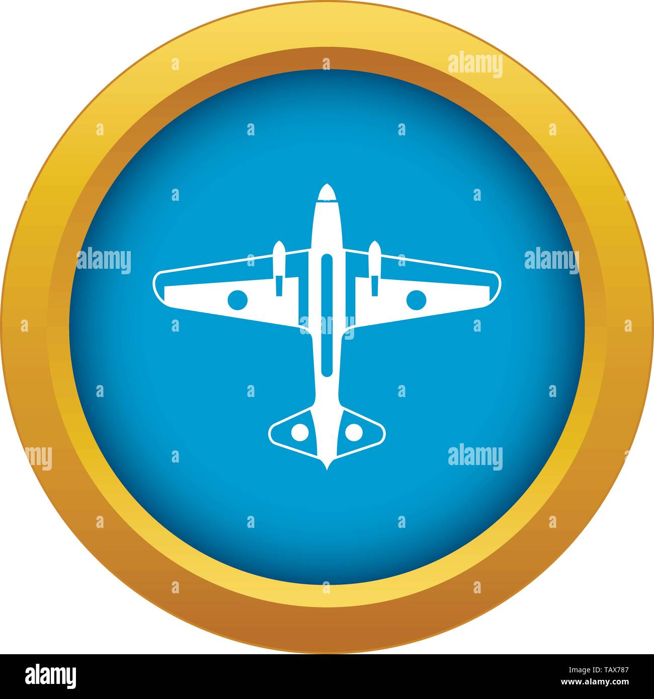 Military aircraft icon blue vector isolated Stock Vector Image & Art ...