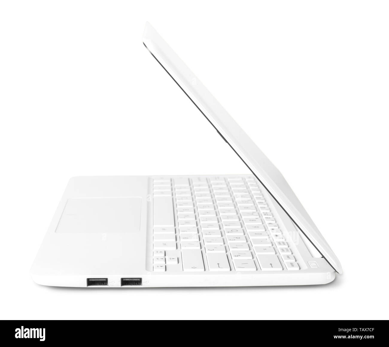 laptop isolated on white Stock Photo - Alamy