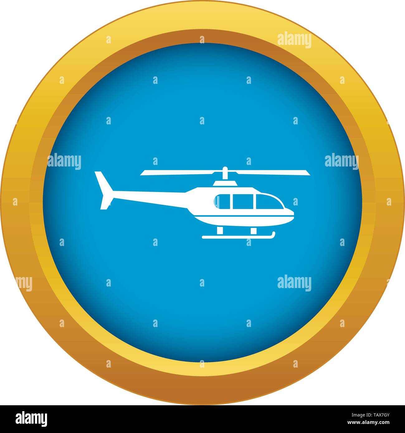 Military helicopter icon blue vector isolated Stock Vector Image & Art ...