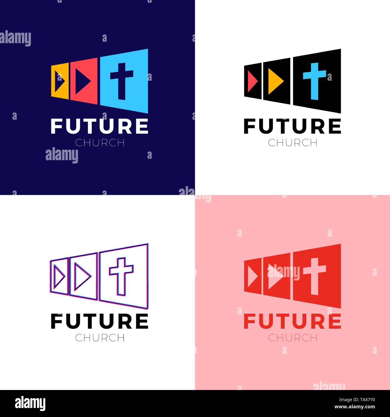 Template christian logo, emblem for school, college, seminary, church ...