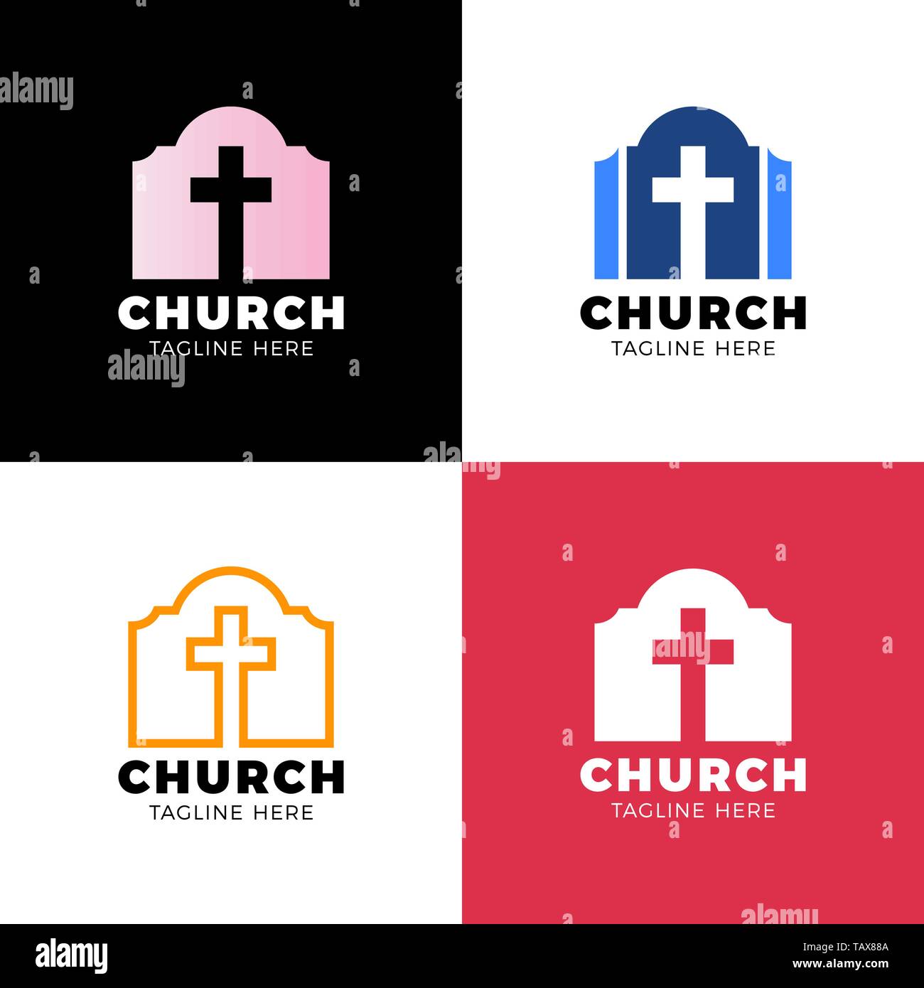 Template christian logo, emblem for school, college, seminary, church ...