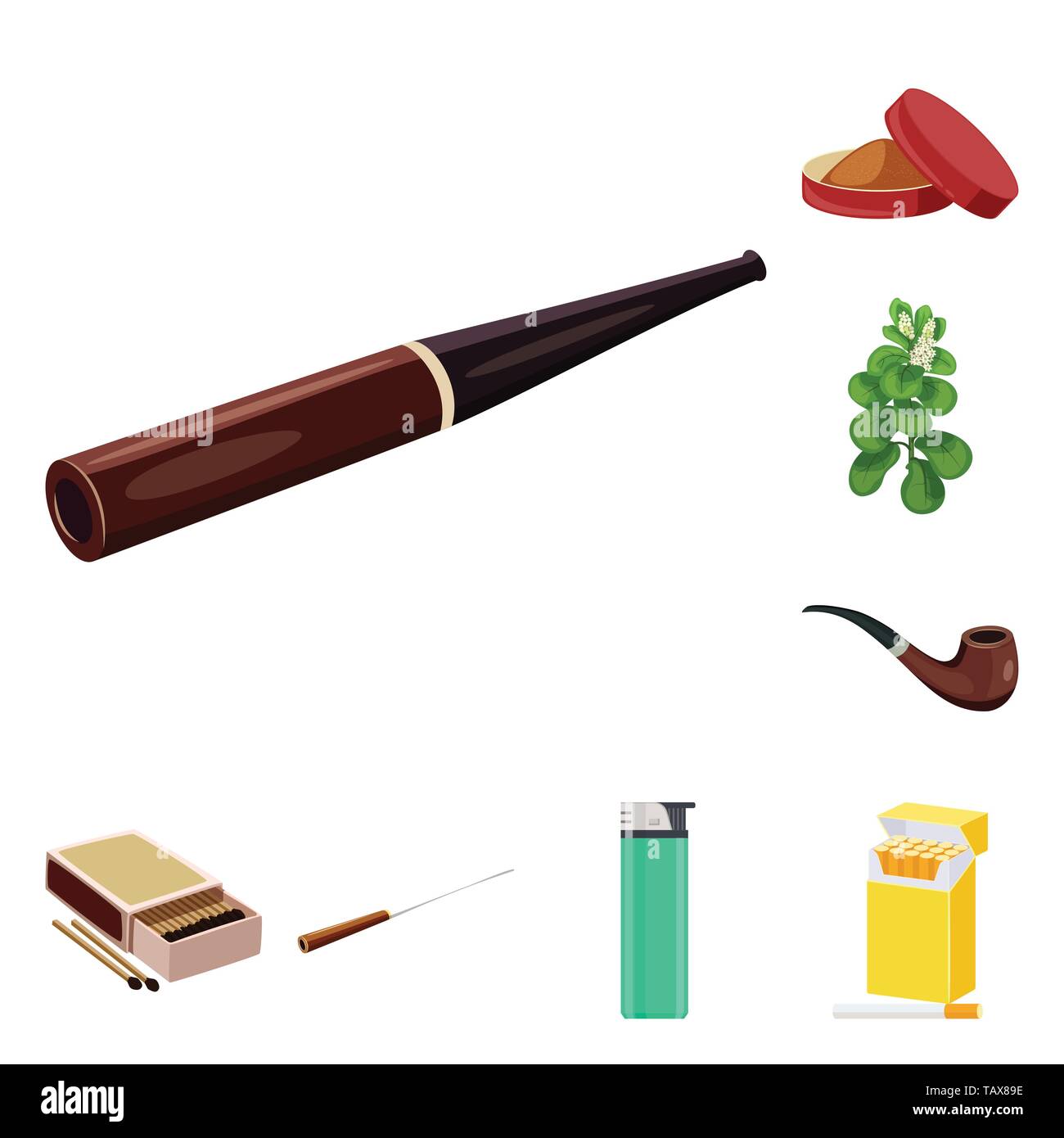 Retro snuff illustration Cut Out Stock Images & Pictures - Alamy