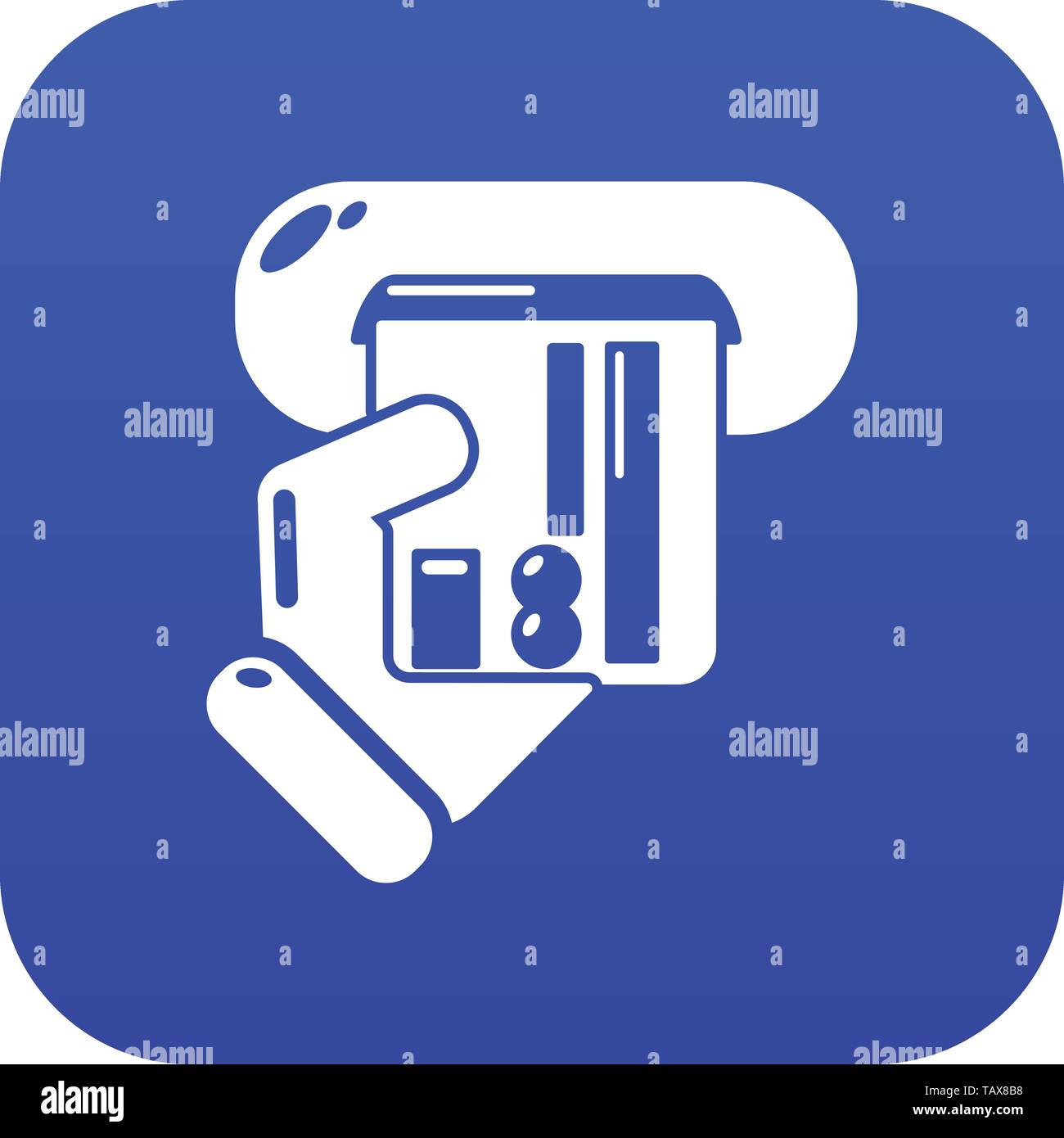 Inserting credit card icon blue vector Stock Vector Image & Art - Alamy