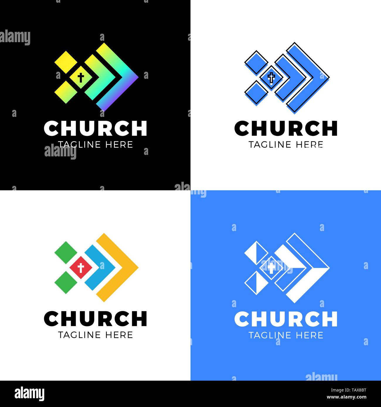 Template christian logo, emblem for school, college, seminary, church ...