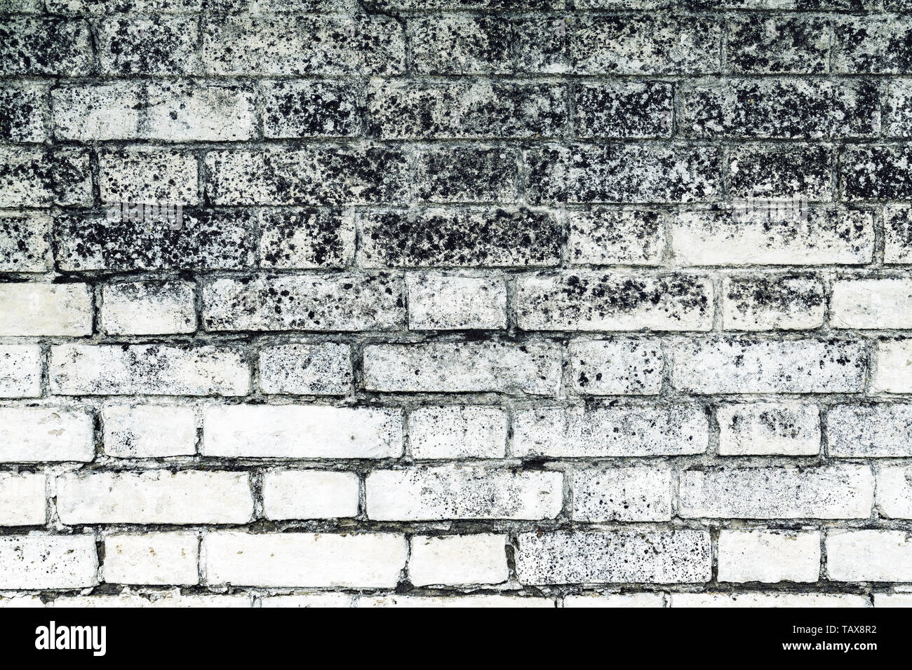 Old brick wall background, distressed messy grunge exterior facade ...