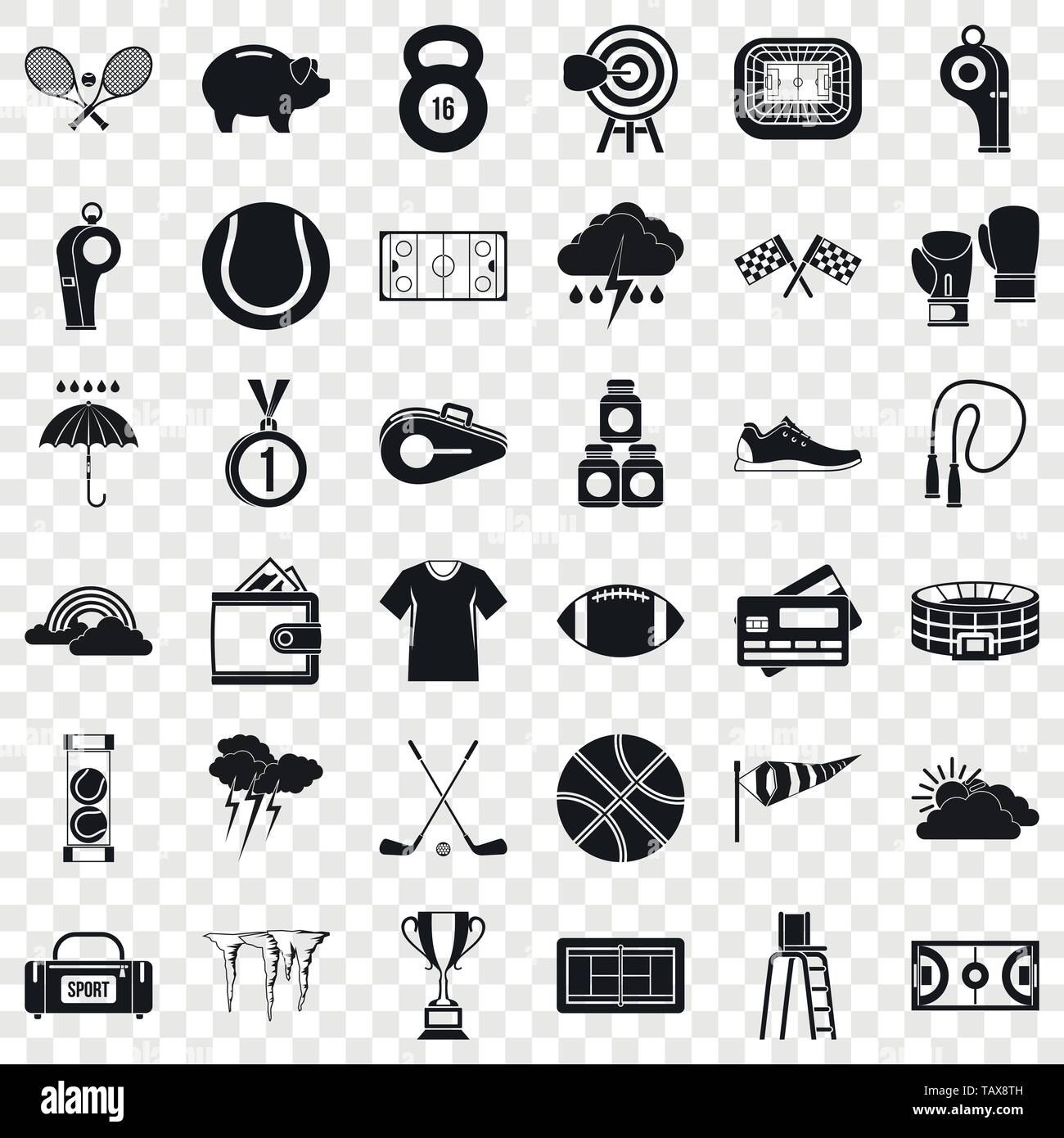 Competition icons set, simple style Stock Vector Image & Art - Alamy