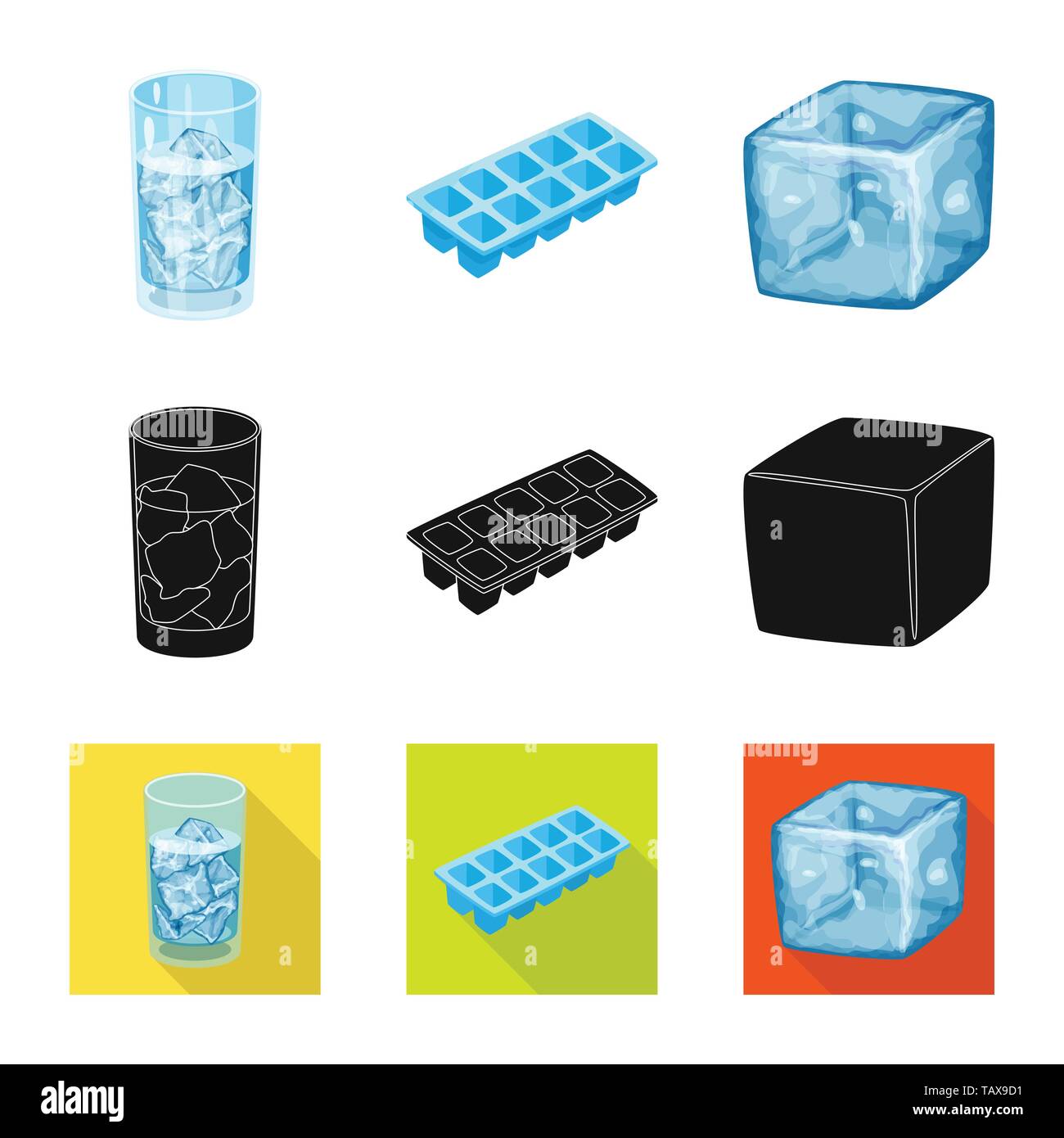 Ice splash block Stock Vector Images - Alamy