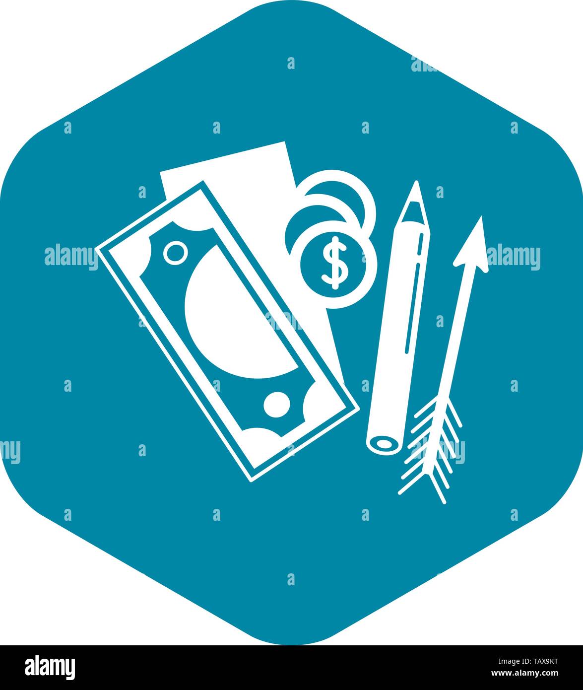 Brand money tool icon. Simple illustration of brand money tool vector ...