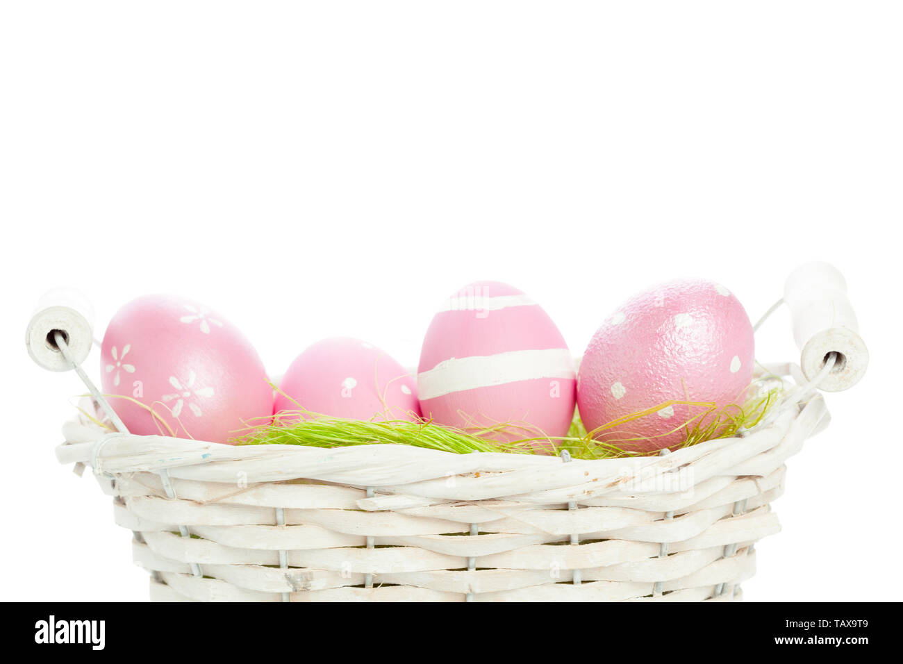 easter background. isolated on white Stock Photo - Alamy