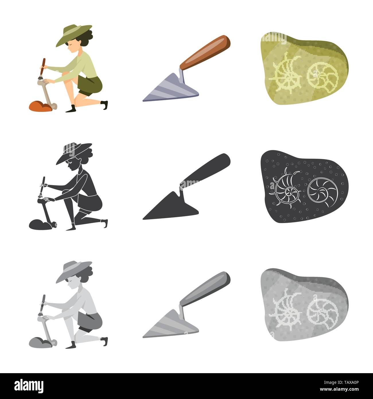Isolated object of story and items sign. Collection of story and ...