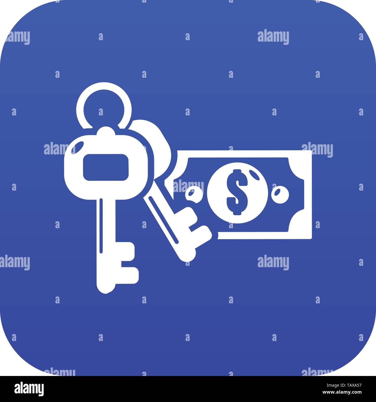 Safe money icon blue vector isolated on white background Stock Vector ...