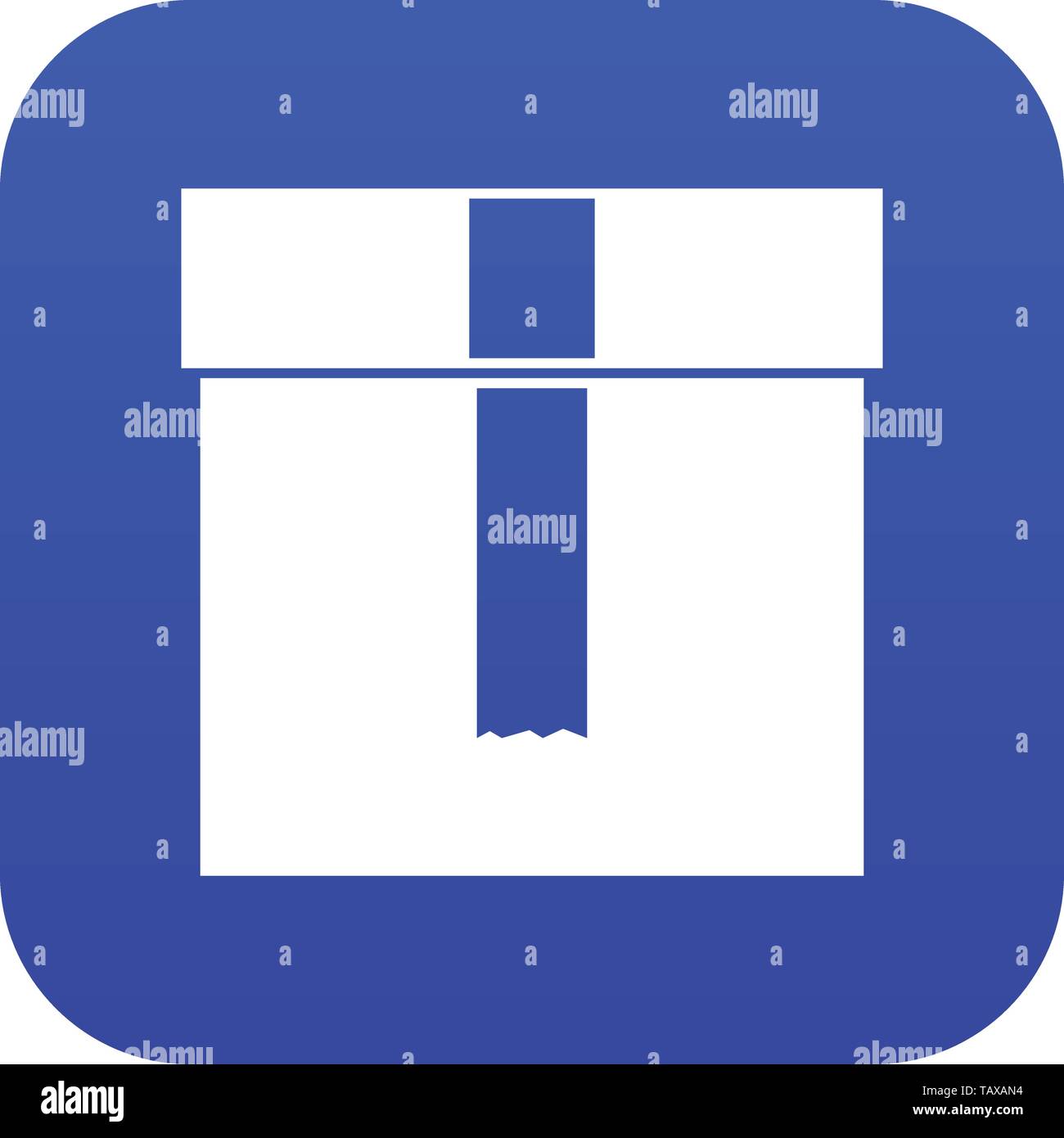 Box icon digital blue Stock Vector Image & Art - Alamy