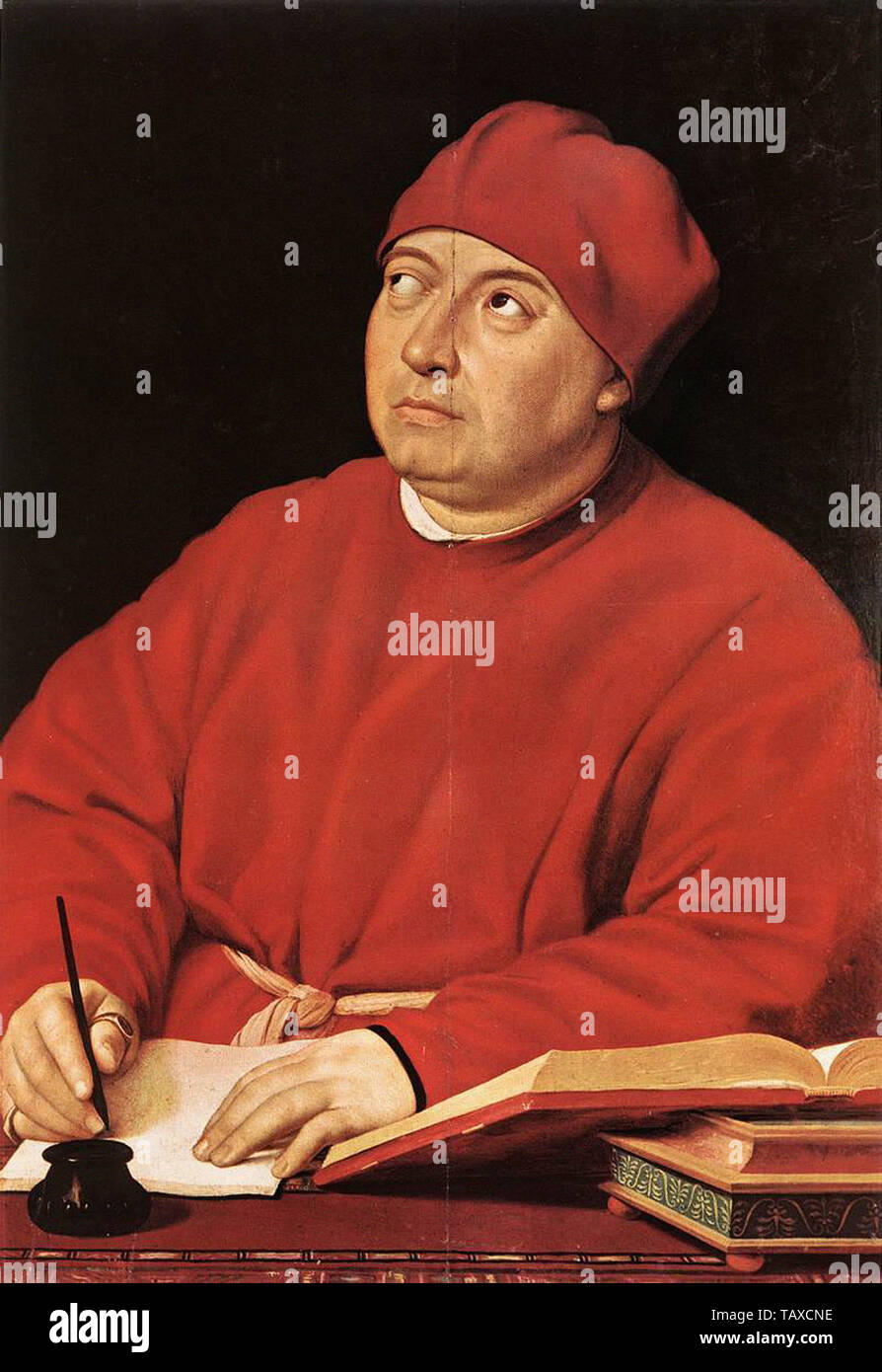 Raffaello Sanzio Da Urbino - Raphael - Cardinal Tommaso Inghirami 1515 ...