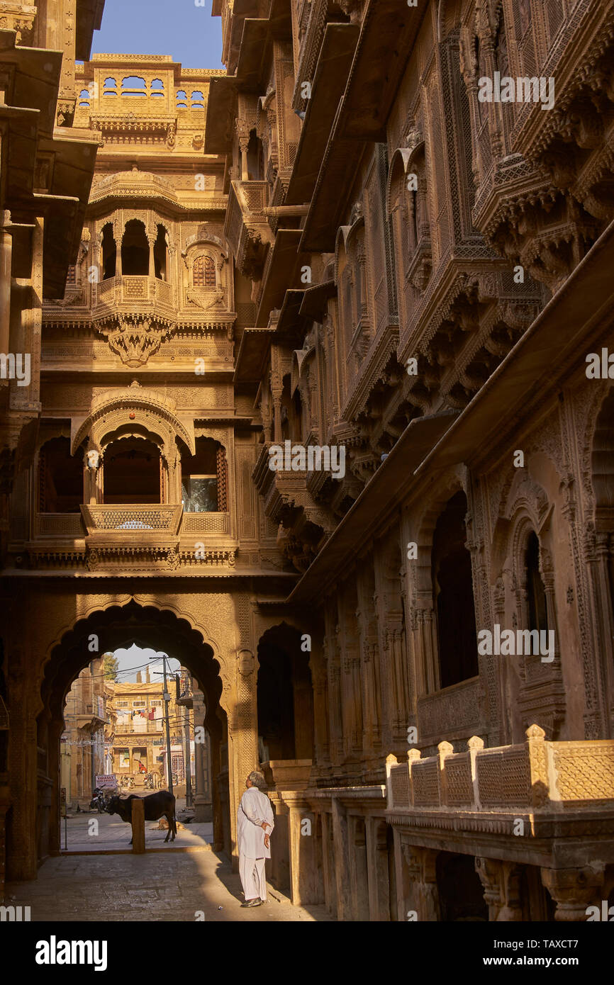 Patwon Haveli in Jaisalmer Stock Photo - Alamy