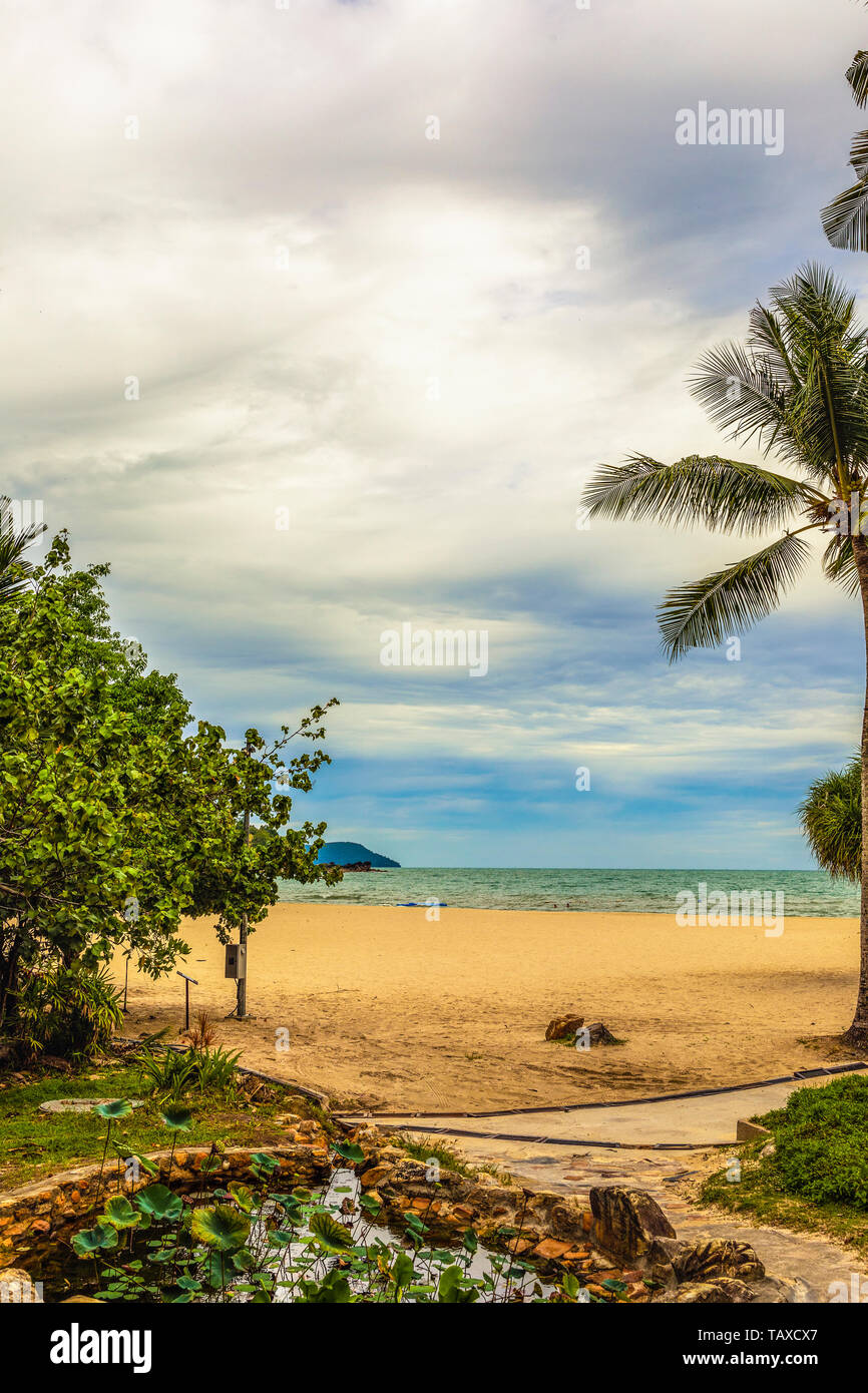 The beautiful summer background of Langkawi Beach in Malaysia Stock ...
