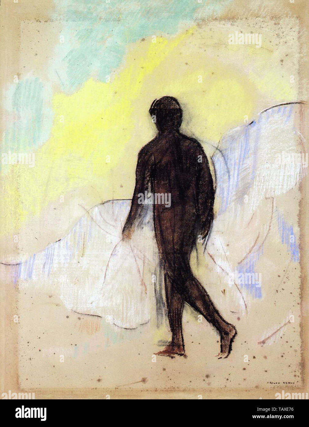 Odilon Redon - Man C 1916 Stock Photo - Alamy