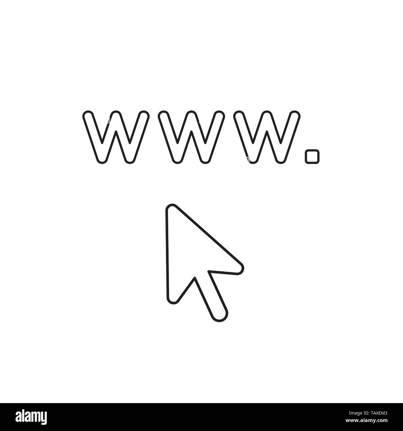 Computer Cursor Typing Cut Out Stock Images & Pictures - Alamy