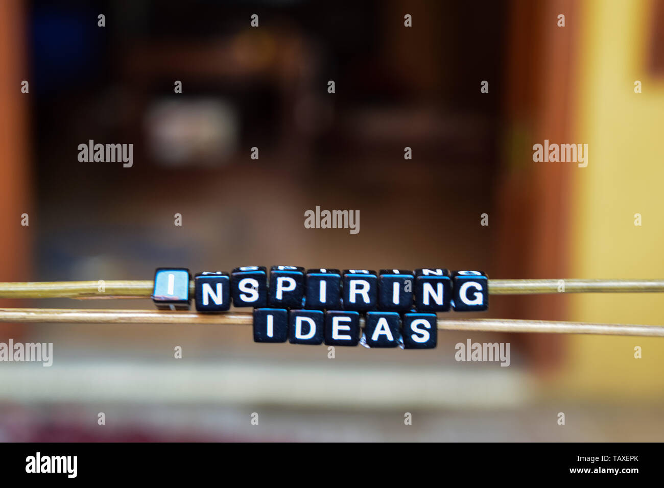Inspiring Ideas on wooden blocks. motivation and inspiration concept ...