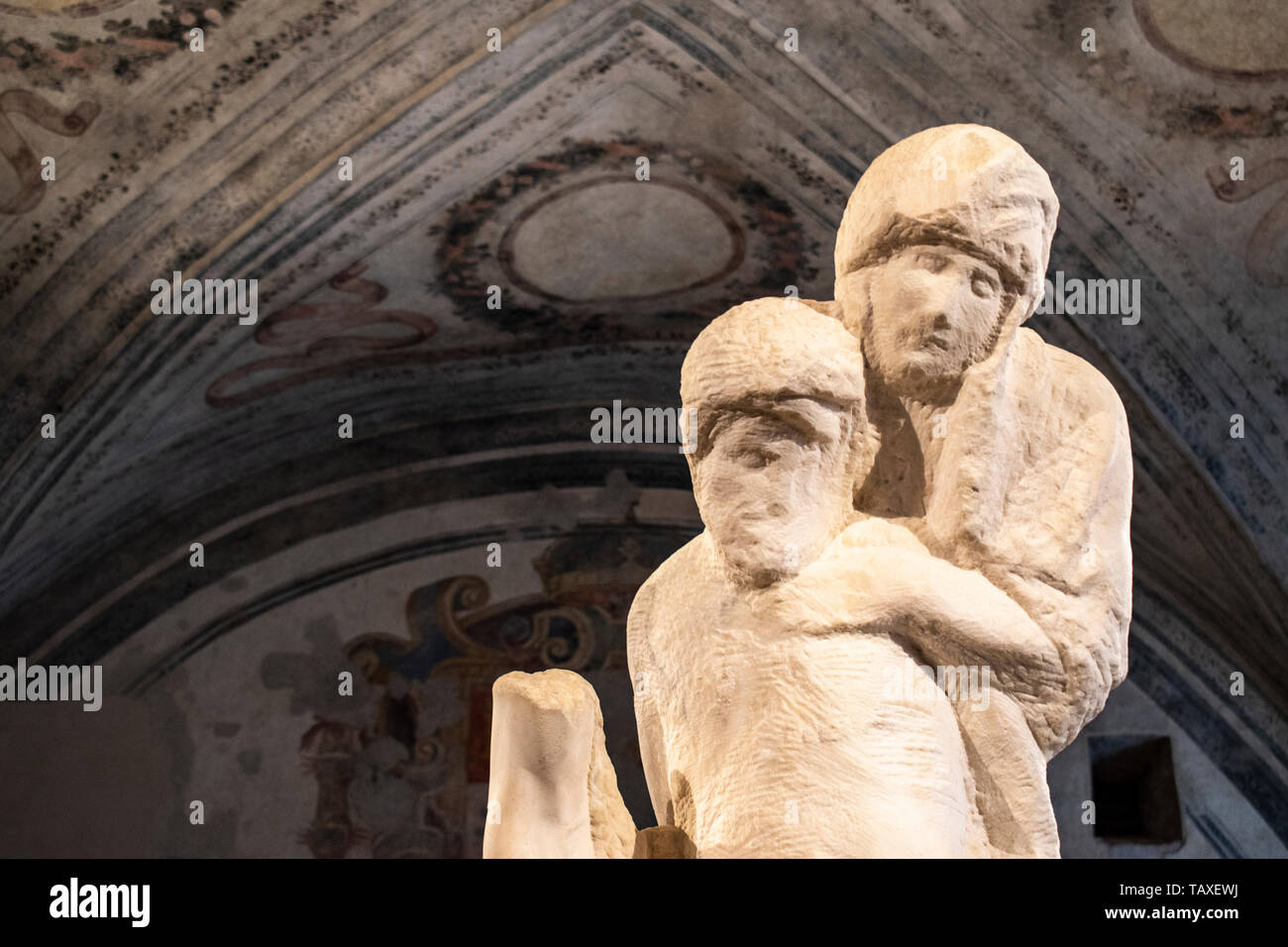 Interior statue pieta by michelangelo hi-res stock photography and ...