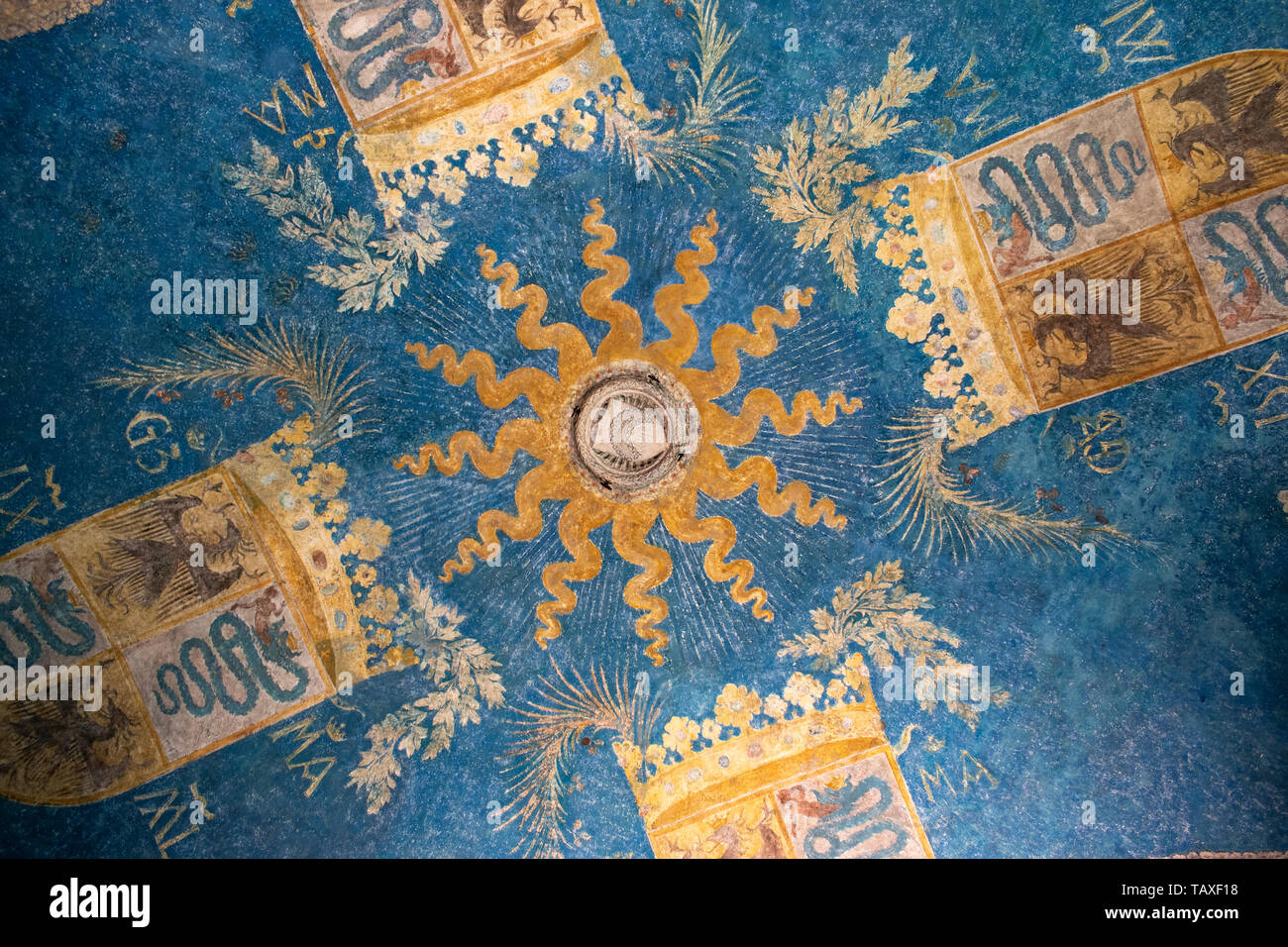 Museum of ancient art in the castello sforzesco at milan hi-res stock ...