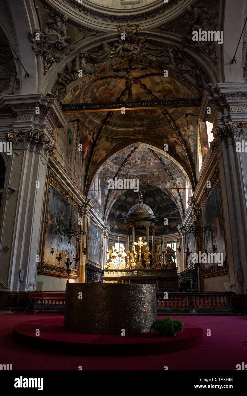 Milan: main chapel of the Church of Saint Mark, built from 1245 and ...