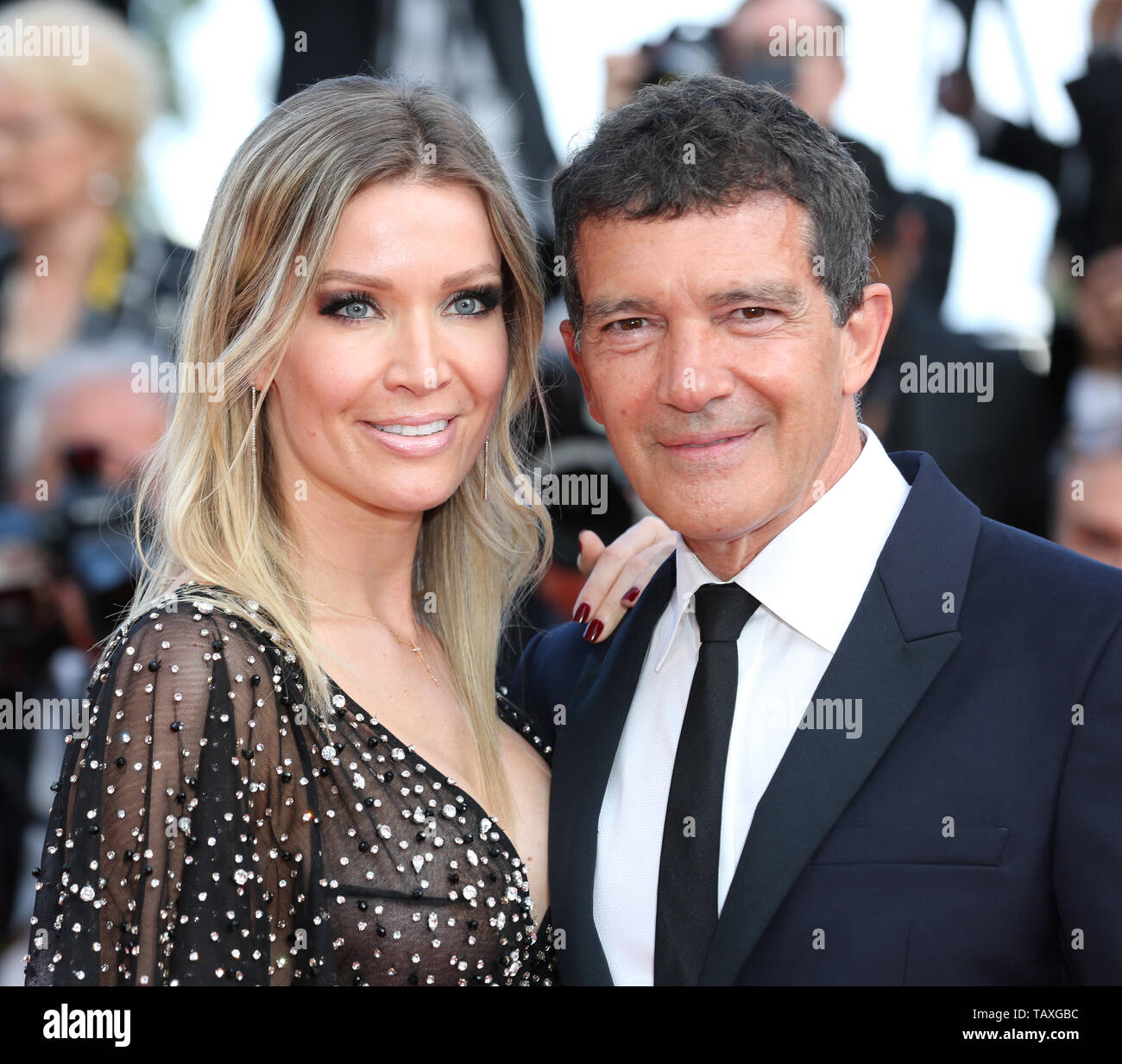 CANNES, FRANCE - MAY 25: Nicole Kimpel and Antonio Banderas attend the ...