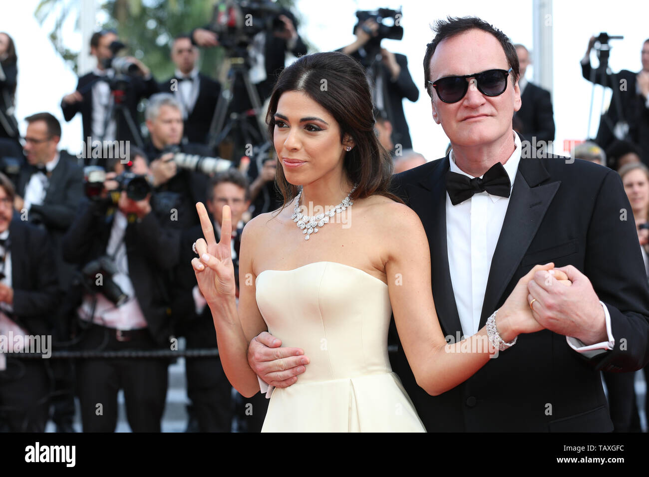 CANNES, FRANCE - MAY 25: Daniella Pick and Quentin Tarantino attend the ...