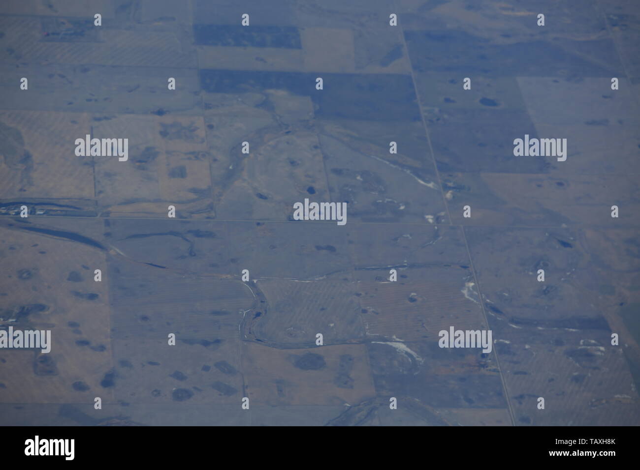 wisconsin field in drone point of view Stock Photo - Alamy