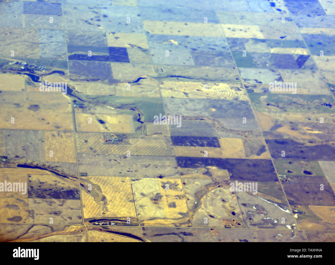 wisconsin field in drone point of view Stock Photo - Alamy